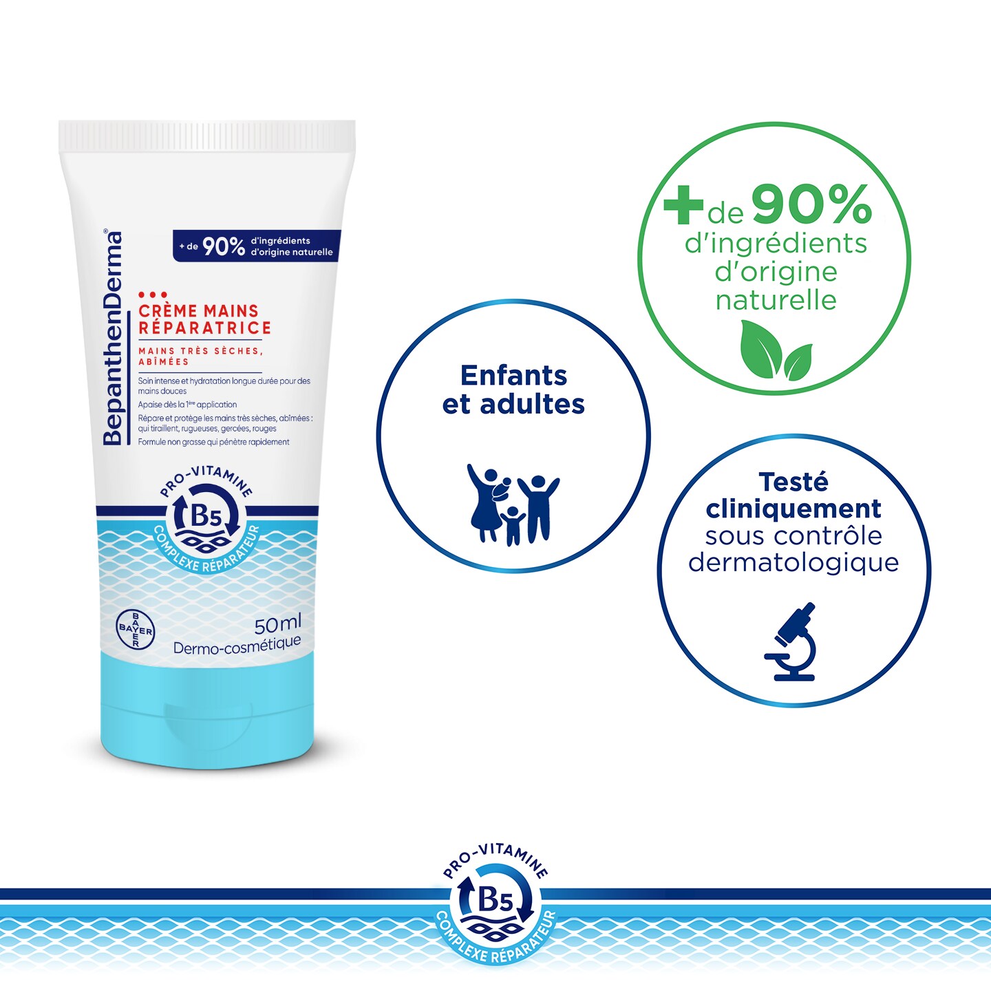 Crème mains réparatrice 50 ml | BepanthenDerma®️